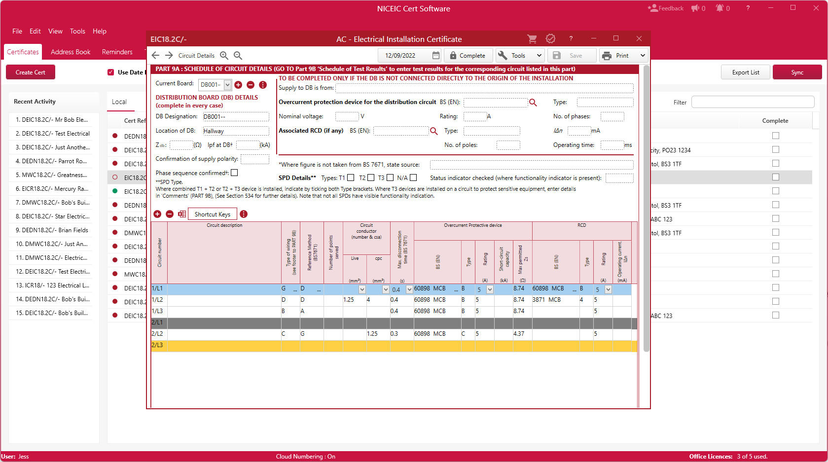 NICEIC - ECA | NICEIC NCS1 Electrical Certification
